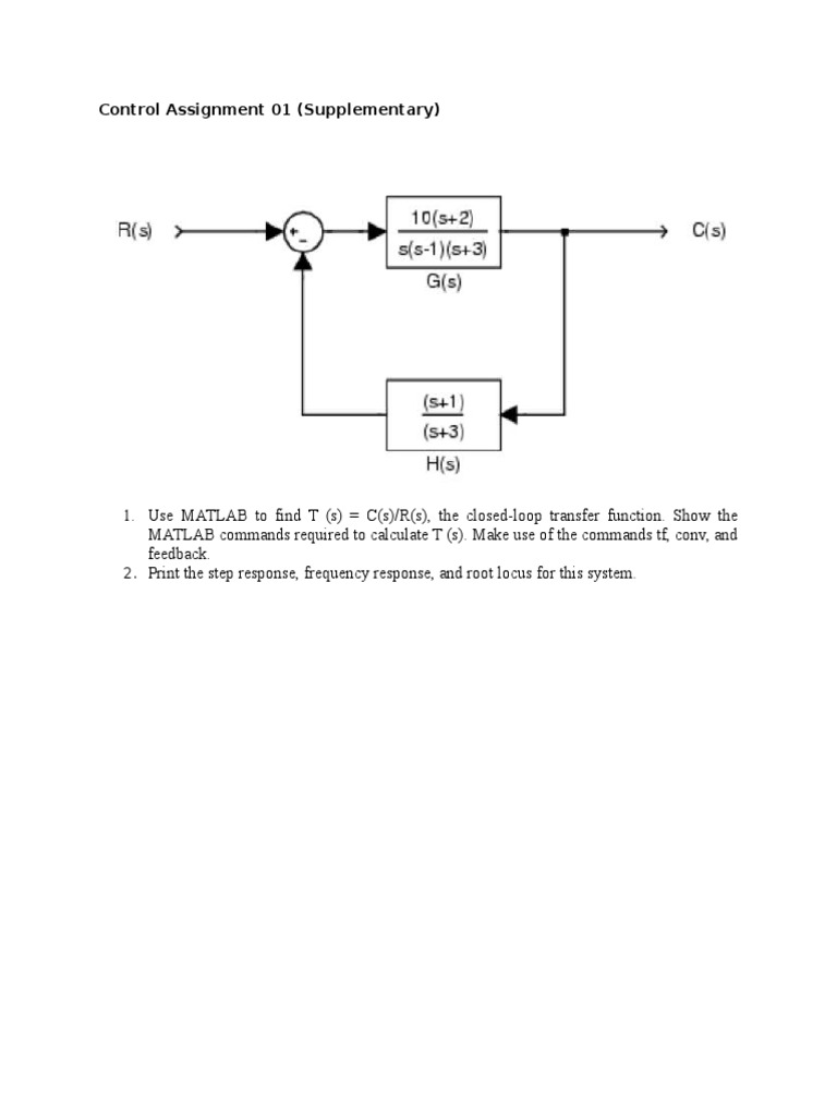 MATLAB Control System Analysis | PDF