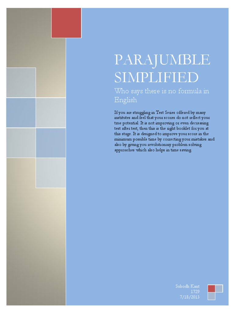 Para Jumbles Rules PDF | PDF | Heliocentrism | Noun
