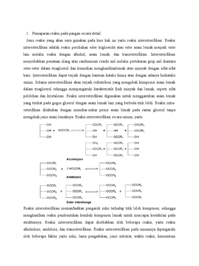 Reaksi Esterifikasi | PDF