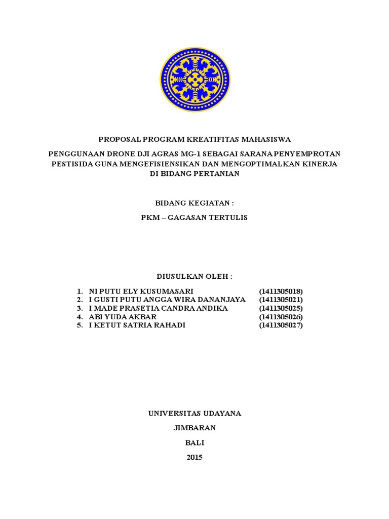 PKM Drone Dji Agras Mg-1 | PDF