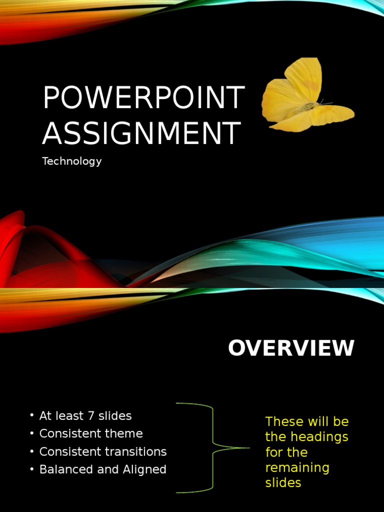 Powerpoint Assignment: Technology | PDF | Career & Growth