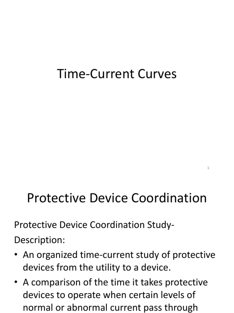 Time-Current Curves PDF | PDF | Fuse (Electrical) | Relay