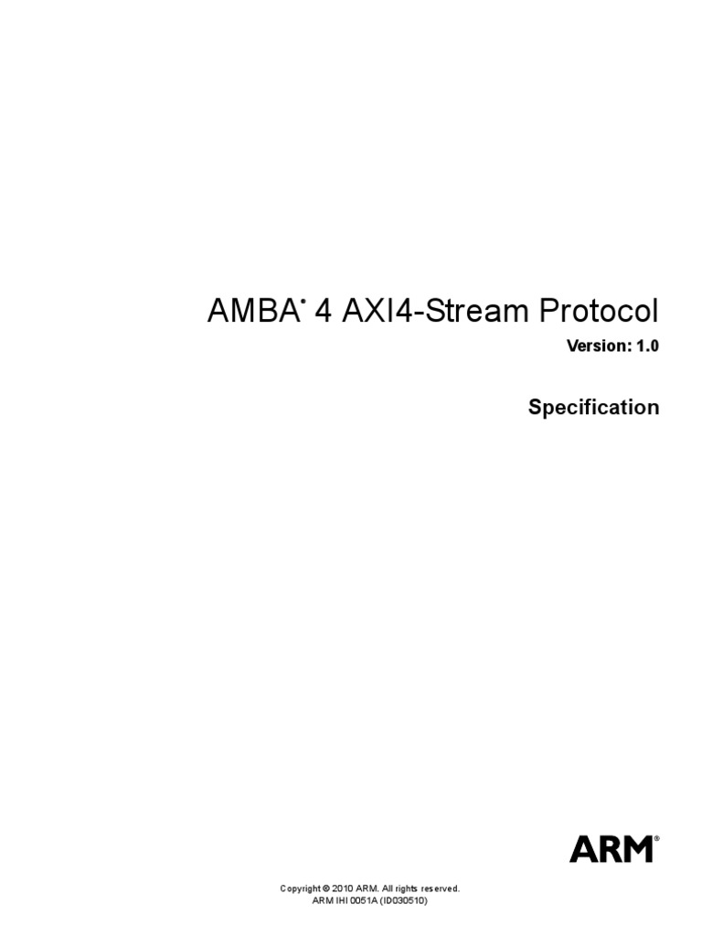 Amba 4 AXI4-Stream Protocol: Specification | PDF | License | Network Packet