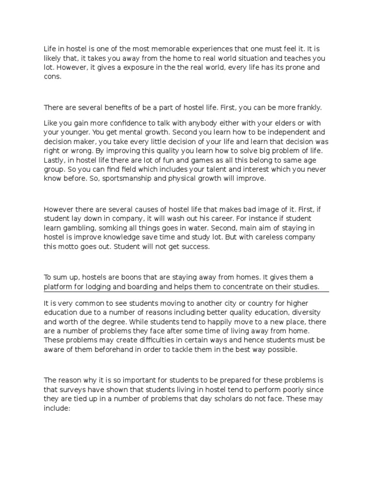 Life in Hostel Is One of The Most Memorable Experiences That One Must ...