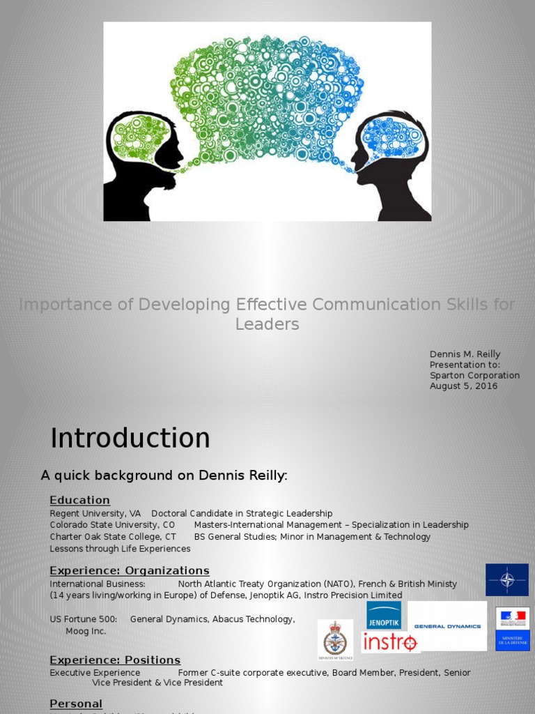 Importance of Developing Effective Communication Skills For Leaders ...