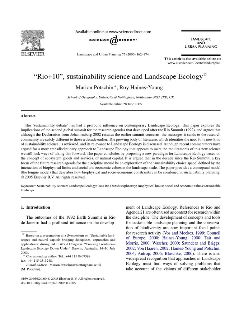 Lecture 08 Landscape Dynamic PDF | PDF | Science & Mathematics