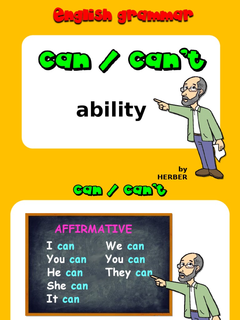 Can and Can't: Understanding Abilities | PDF | Foreign Language Studies