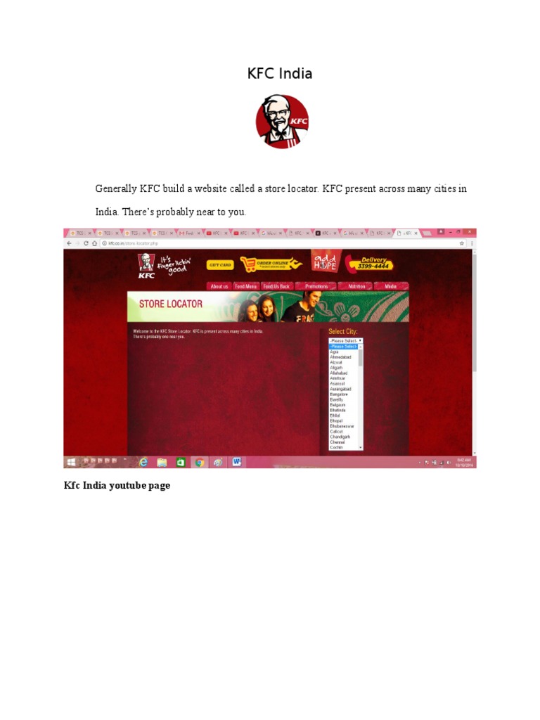 Strategical Brand Audit On KFC | Download Free PDF | World Food ...