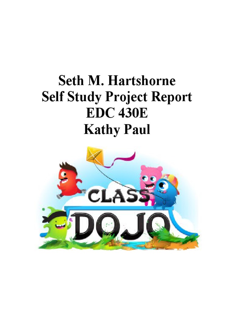 Seth M. Hartshorne Self Study Project Report EDC 430E Kathy Paul | PDF ...