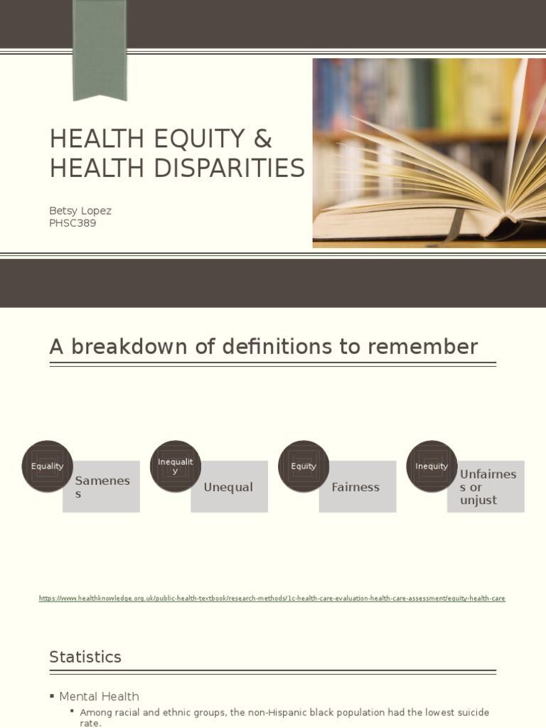 Understanding Health Equity & Disparities | PDF | Health Equity | Hierarchy