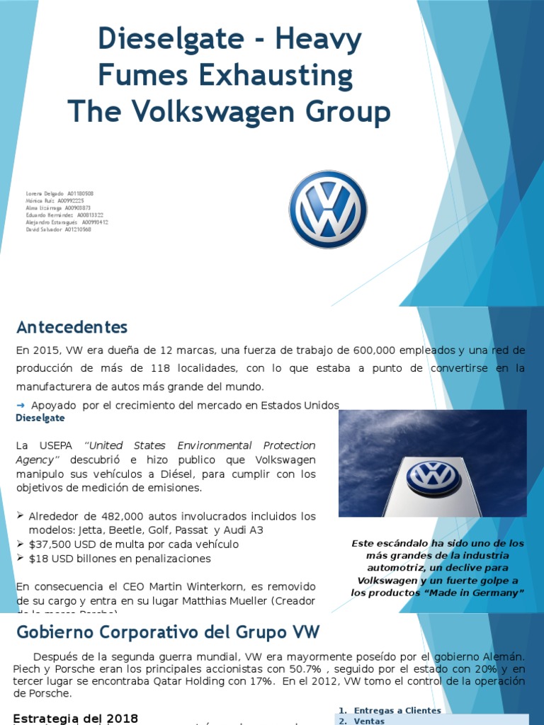 Escándalo Dieselgate de Volkswagen | PDF | Volkswagen | Coche