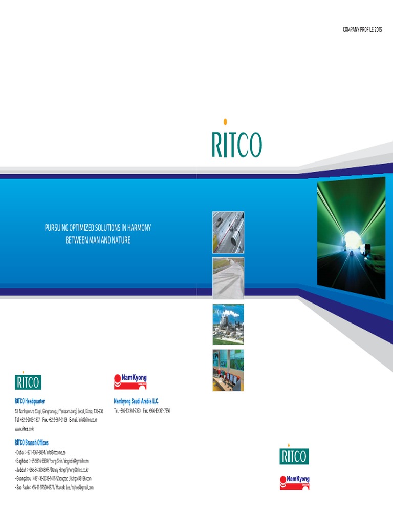 RITCO Brochure | PDF | Tunnel | Programmable Logic Controller