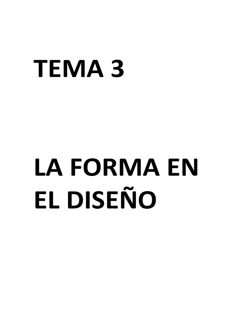 Tema 3 - La Forma en El Diseno PDF | PDF | Ciencia cognitiva | Science
