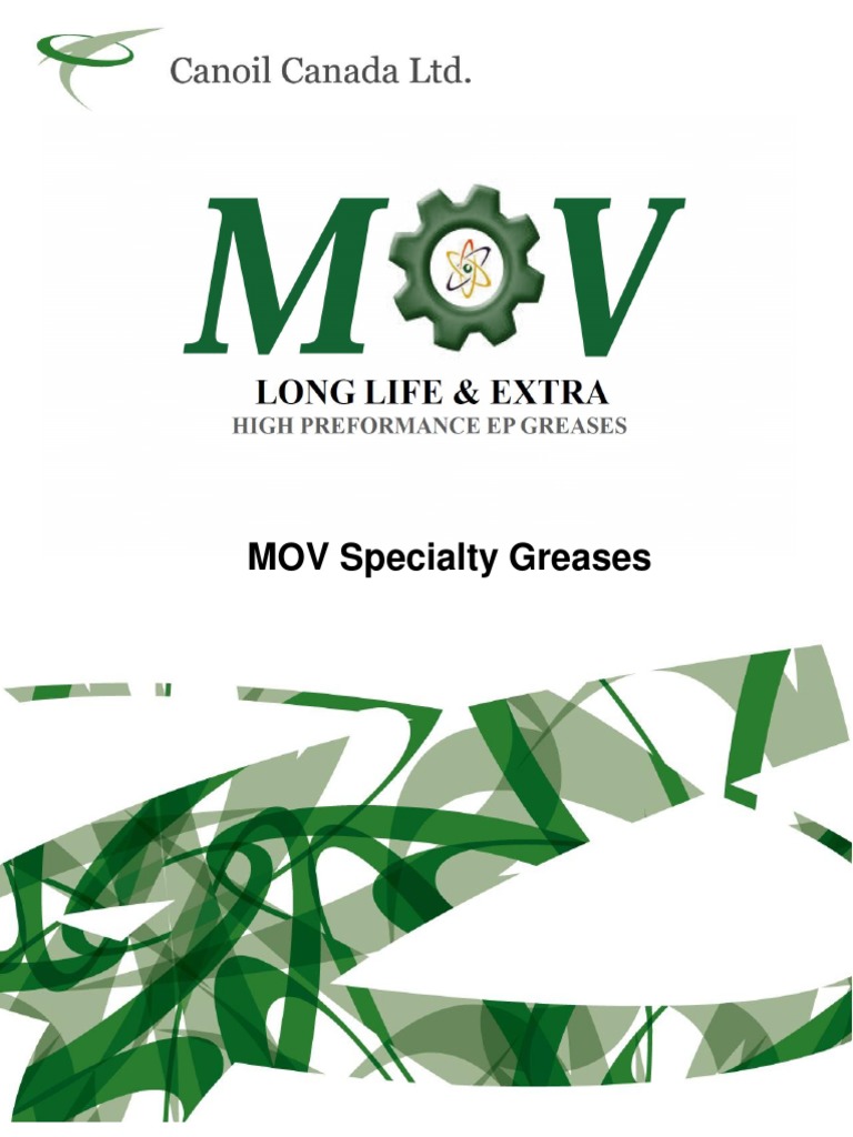 MOV Grease Brochure | PDF | Chemical Substances | Chemistry