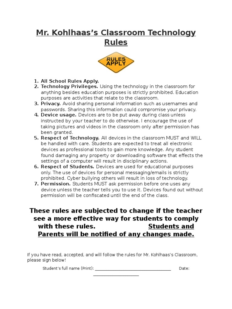 Tech Rules and Regulations | PDF | Career & Growth