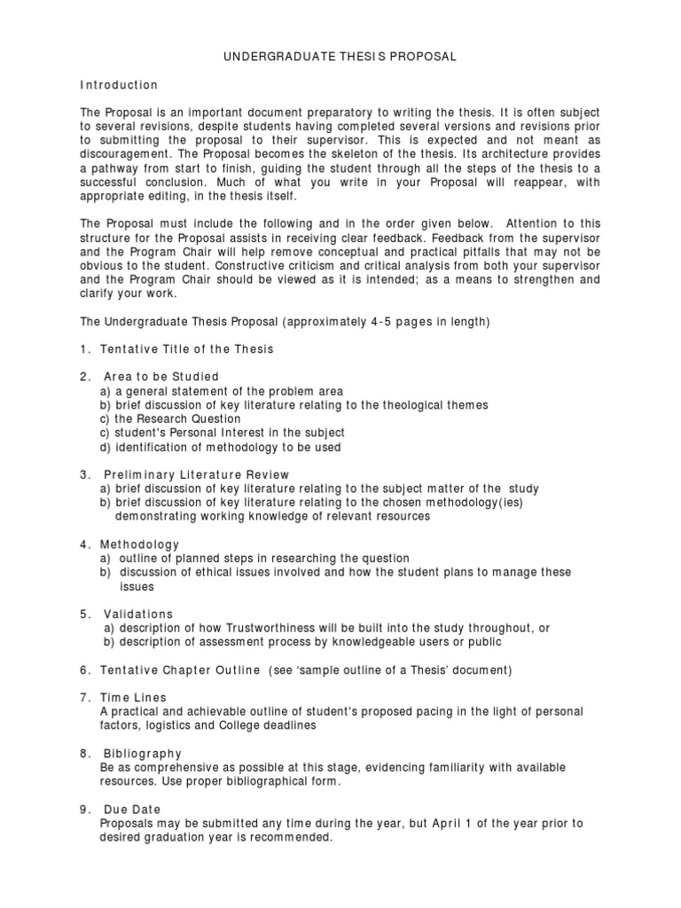 Undergrad Thesis Proposal | PDF | Thesis | Epistemology