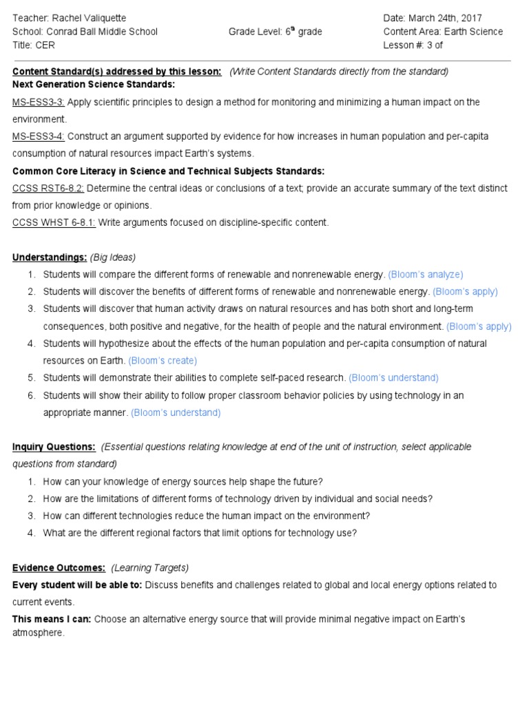 III Cer | PDF | Science | Human Impact On The Environment
