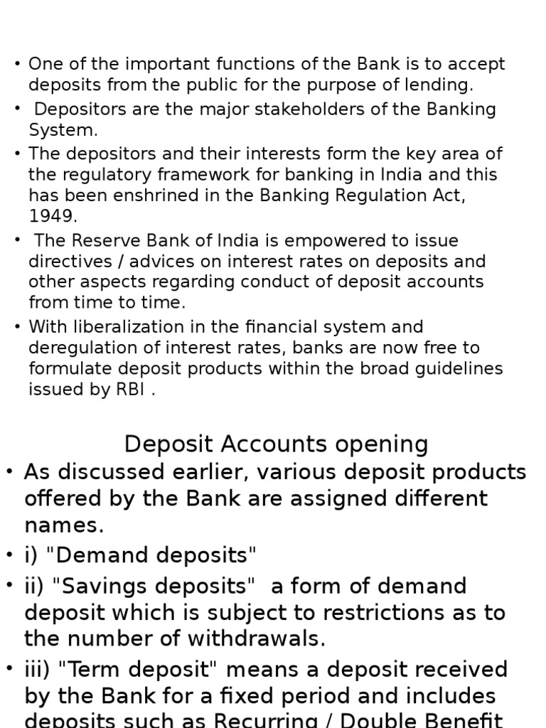 Types of DepOSIT 15-18-21-22 | PDF | Partnership | Deposit Account