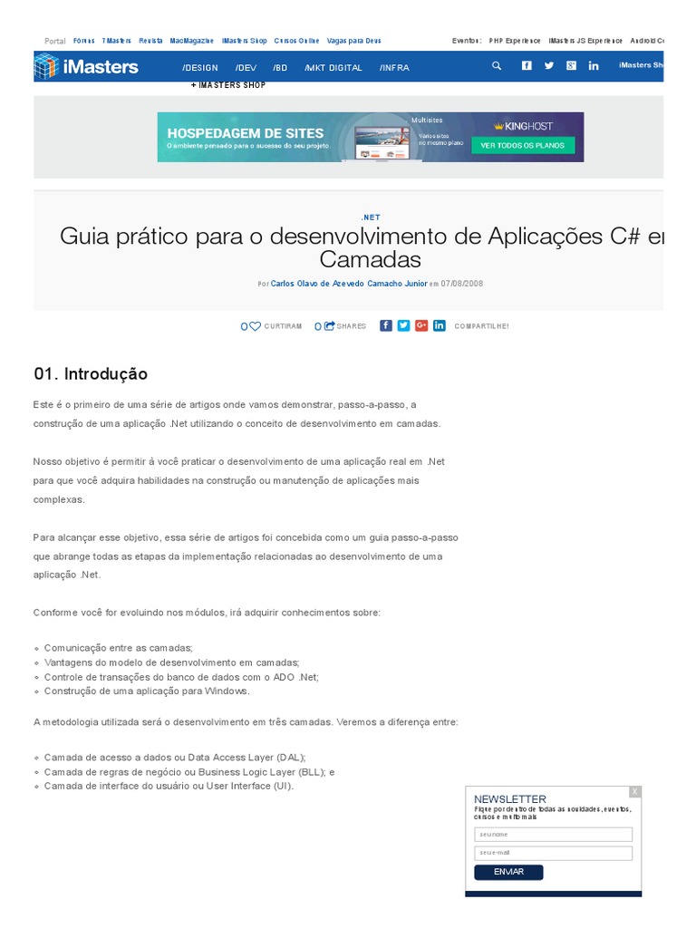 Guia Prático para o Desenvolvimento de Aplicações C# em Camadas - 01 ...