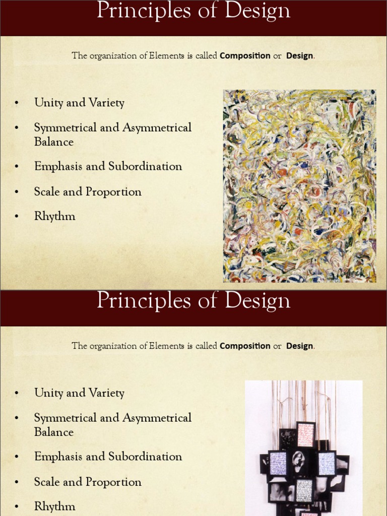 Chapt 5 Principles of Design | PDF | Composition (Visual Arts) | Art Media