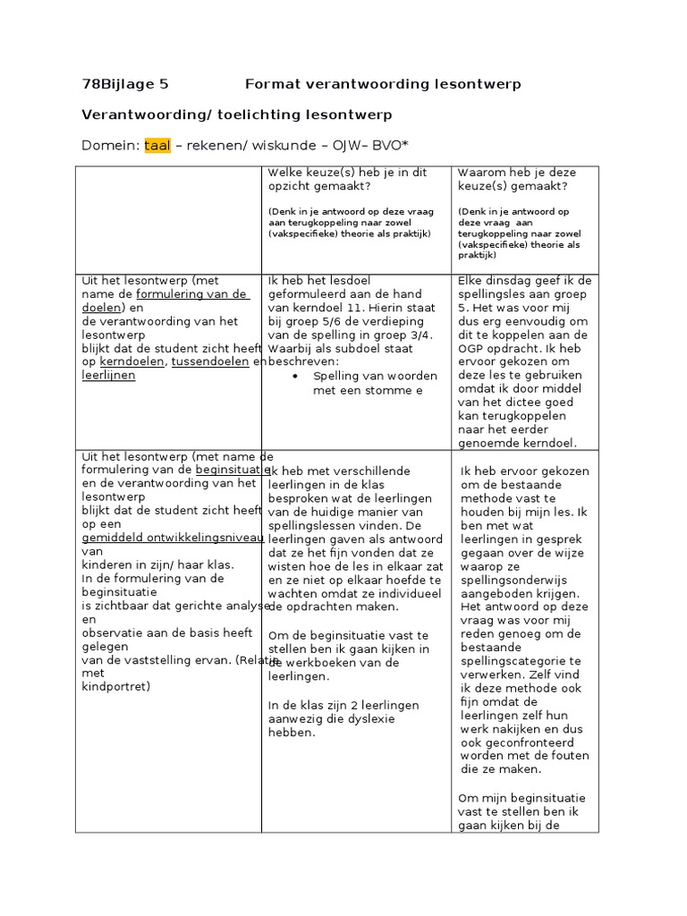 Verantwoording Spellen | PDF