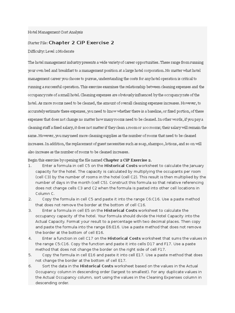 MS Excel Test-Level 2 Moderate | PDF | Worksheet | Business