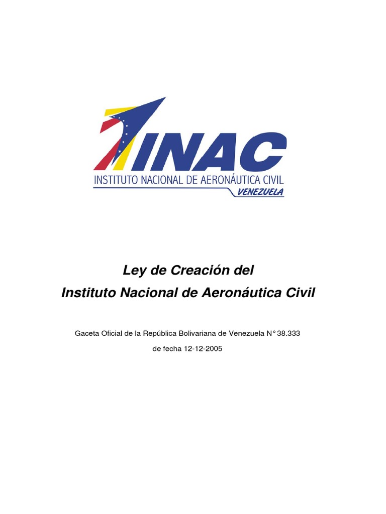 Ley de creacion del INAC | Derecho laboral | Legislación