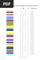 Pantone and HKS Color Codes List | PDF | Qualia | Color