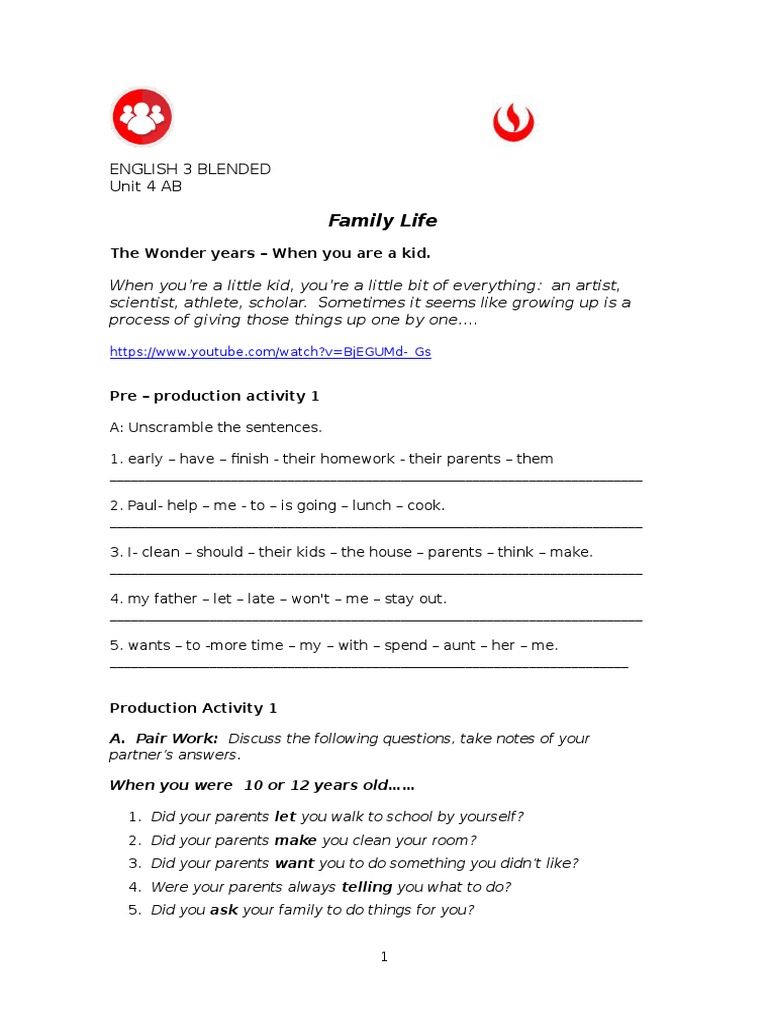 Lesson 4AB Worksheet | PDF