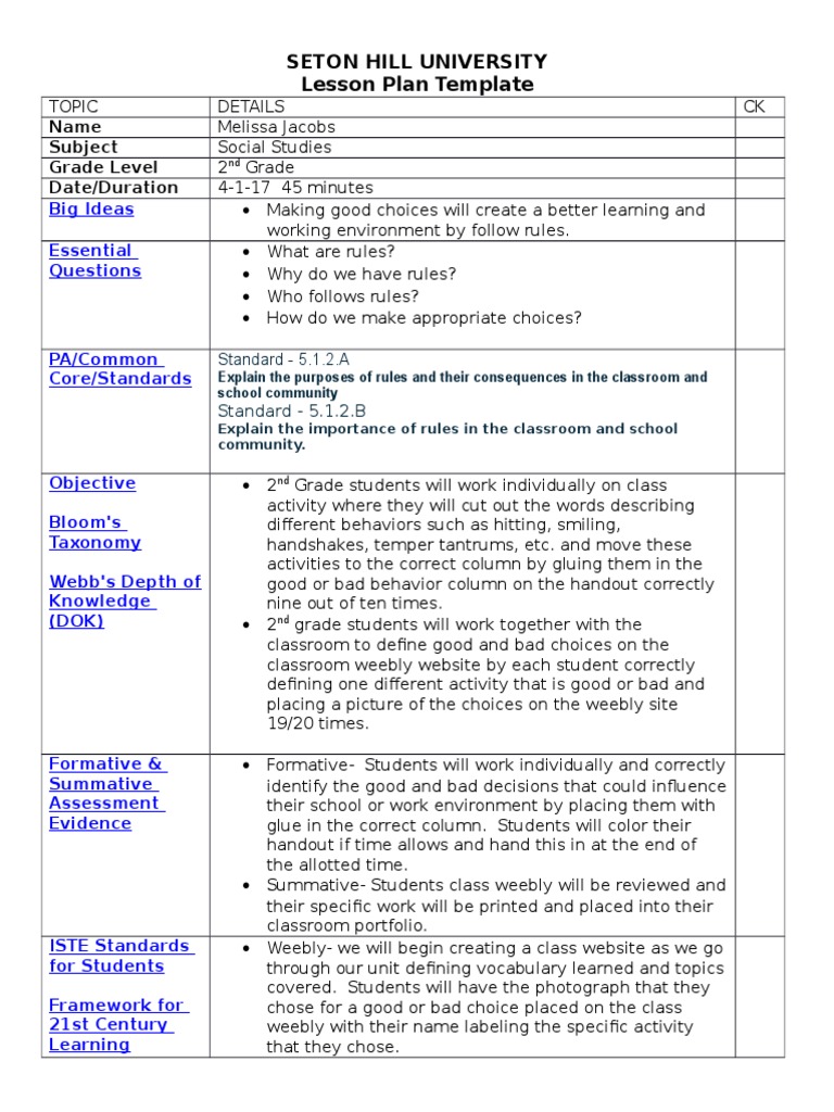 Making Good Choices School