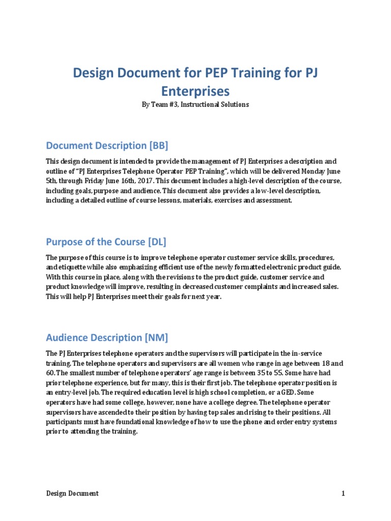 Designdocumentfinal | PDF | Educational Assessment | Expert
