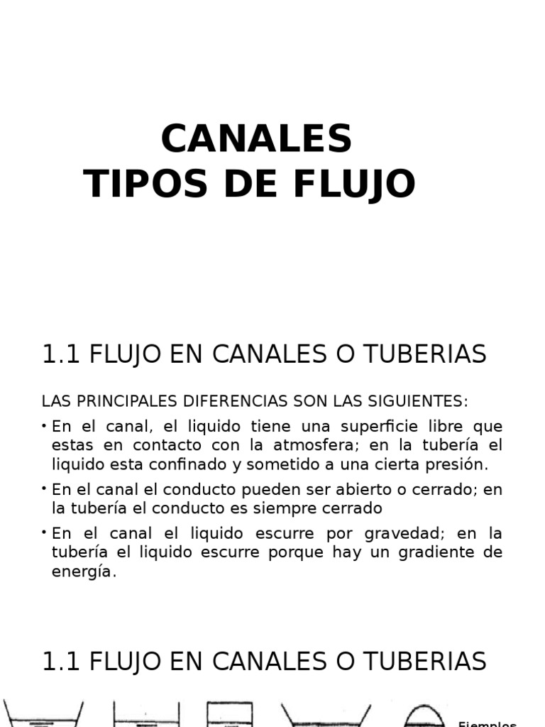 Flujo Permanente y Uniforme en Canales | PDF | Resistencia Eléctrica y Conductancia | Viscosidad