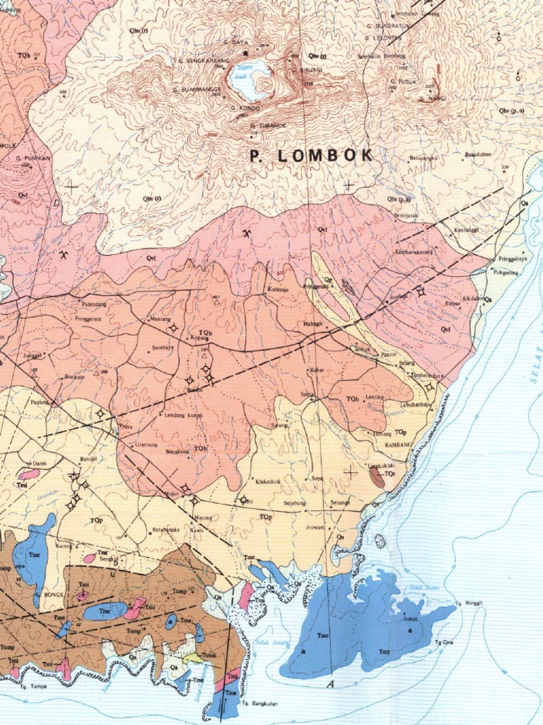 Peta Geologi Lombok | PDF