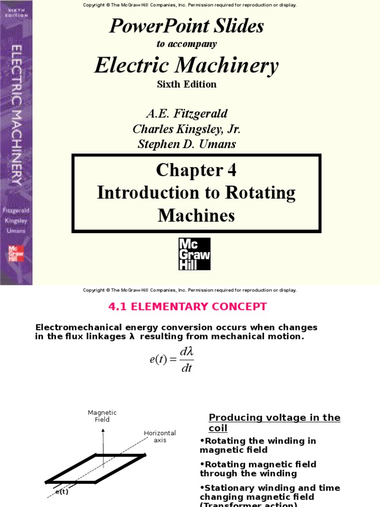 Electric Machinery: Powerpoint Slides | PDF