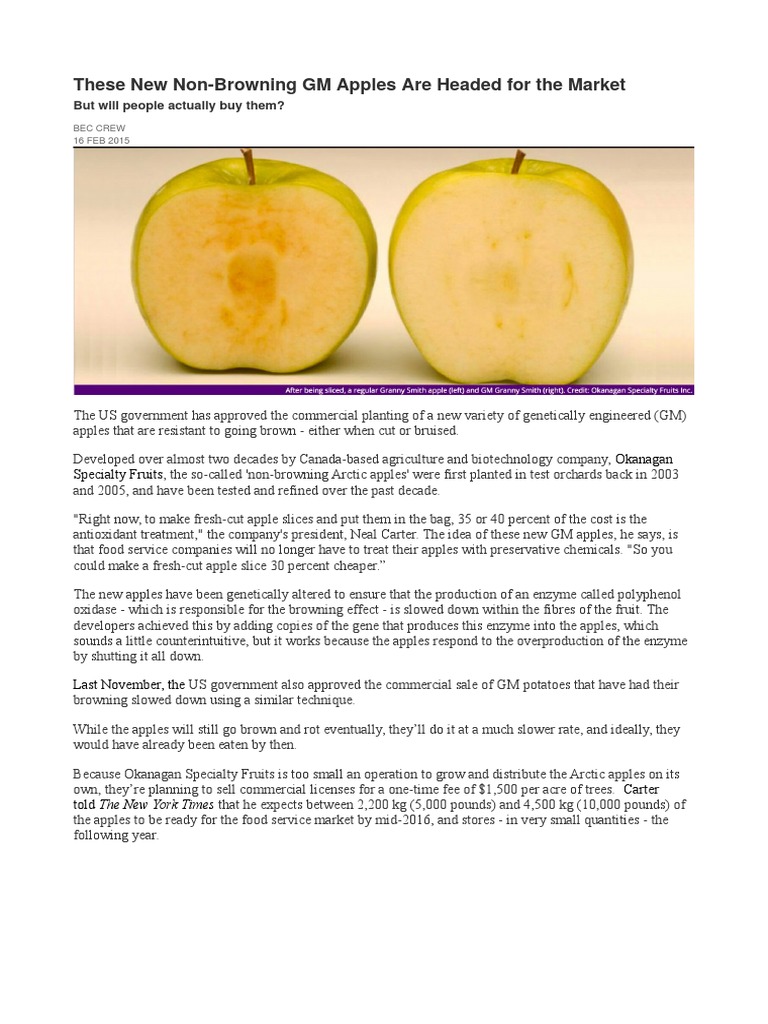 These New Non-Browning GM Apples Are Headed For The Market: But Will ...
