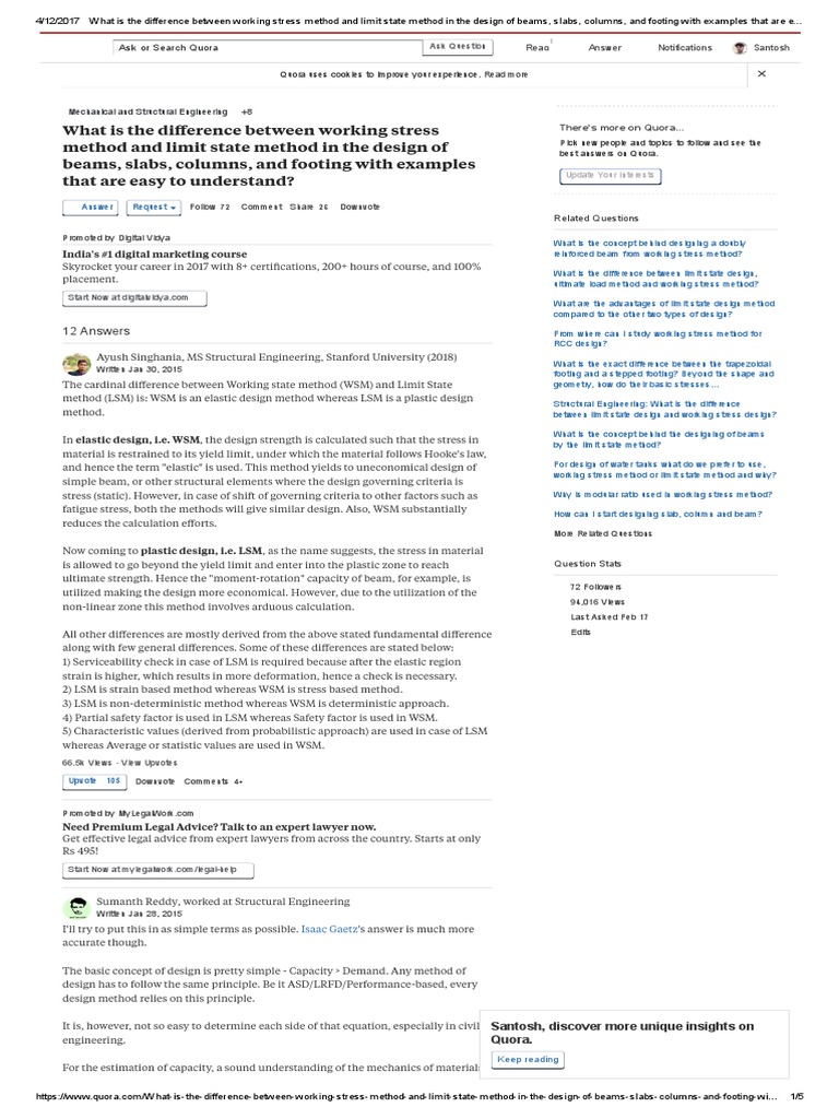 WSM & LSM | Download Free PDF | Bending | Strength Of Materials