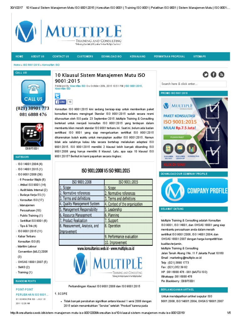 10 Klausul Sistem Manajemen Mutu ISO 9001_2015 _ Konsultan ISO 9001 ... 10 Klausul Sistem Manajemen Mutu ISO 9001_2015 _ Konsultan ISO 9001 ...