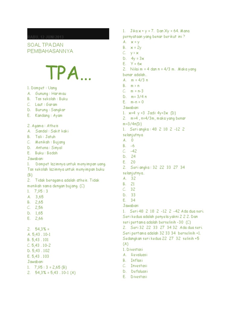 Tpa | PDF