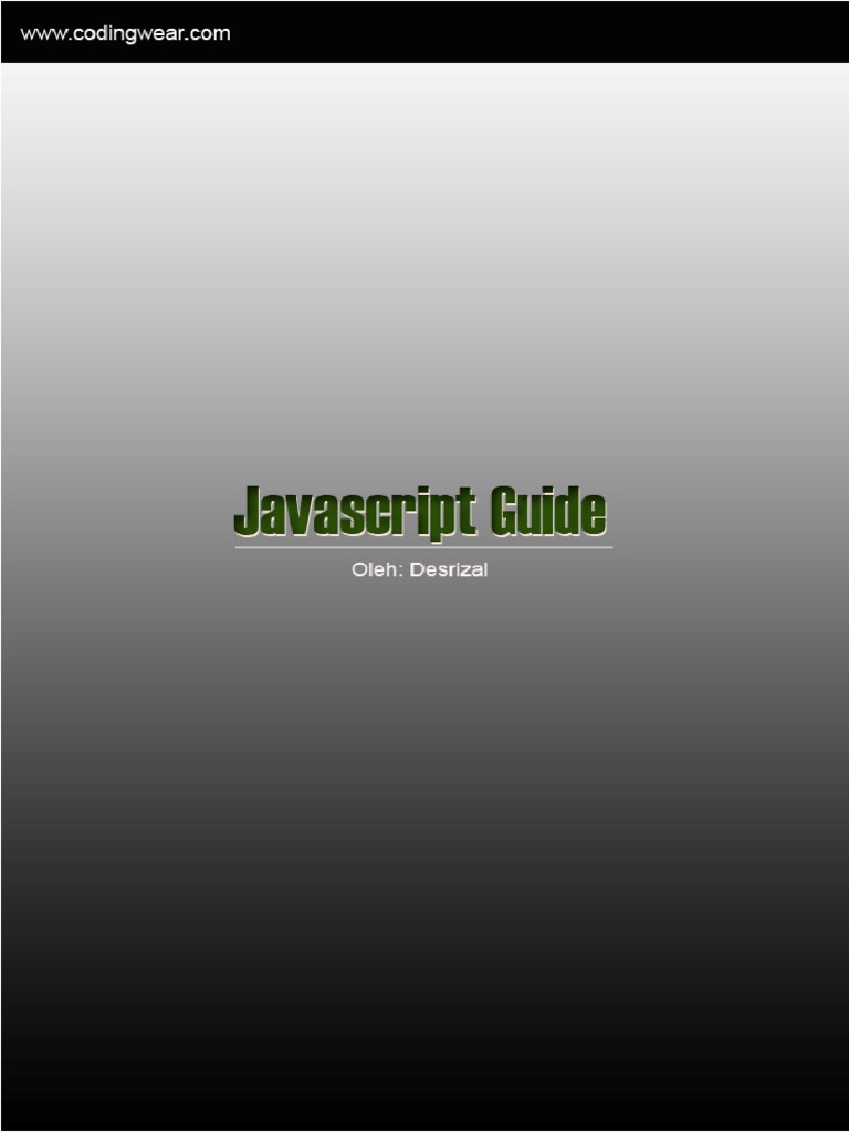 Javascript Guide PDF | PDF