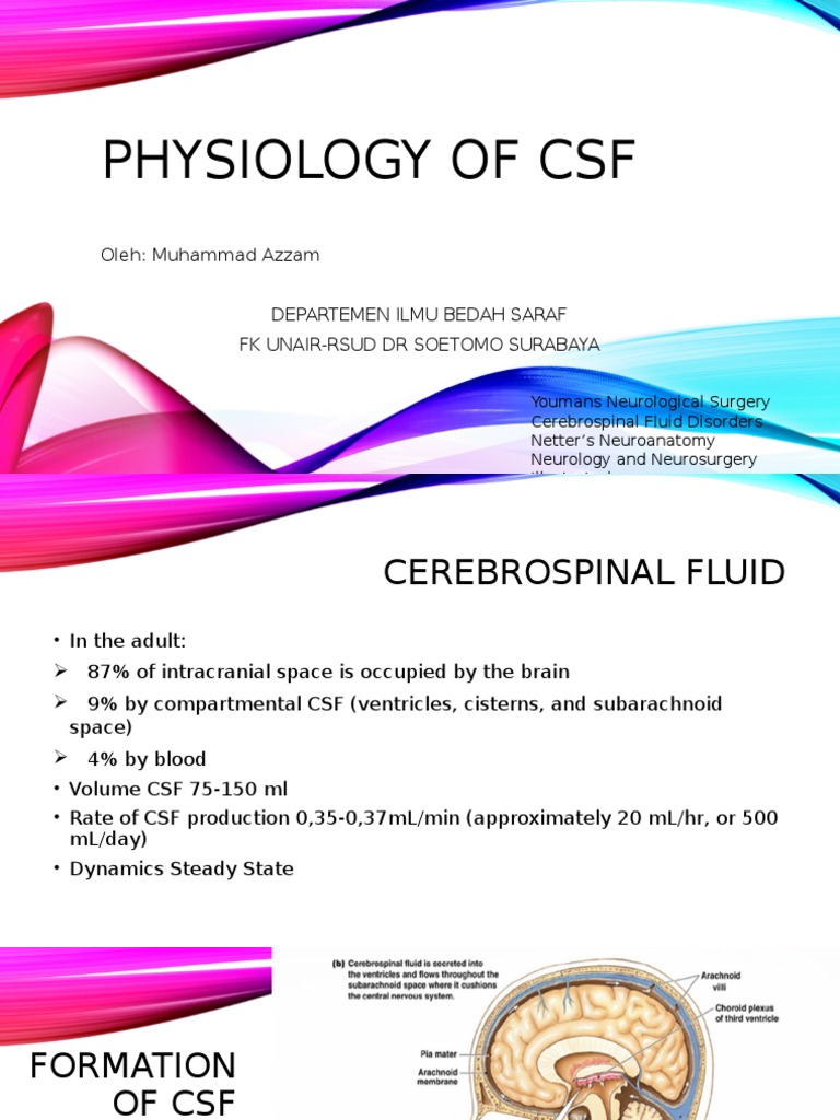 Physiology of CSF Fix | PDF
