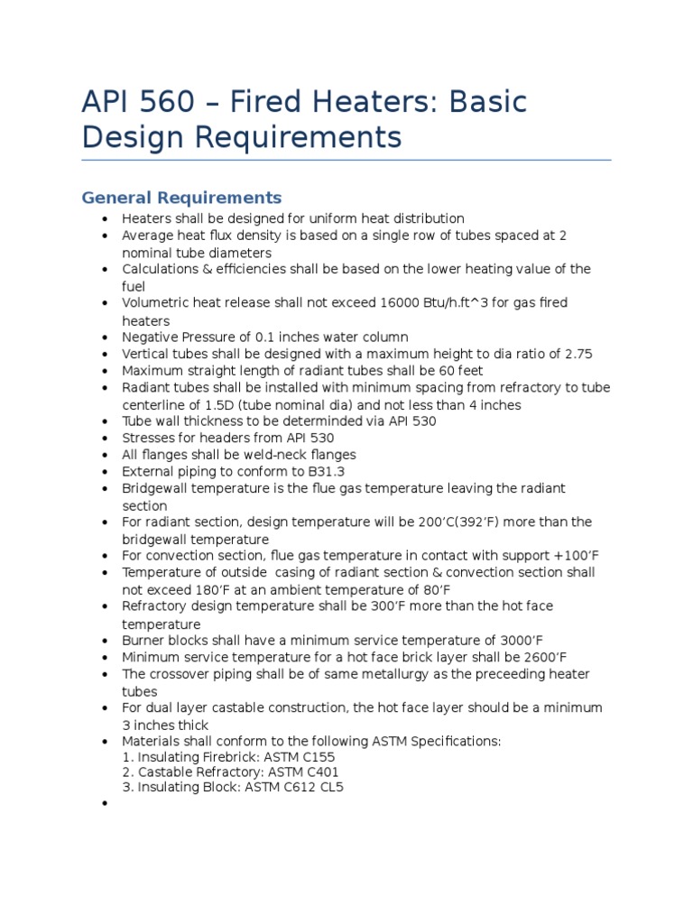 API 560 - General | PDF