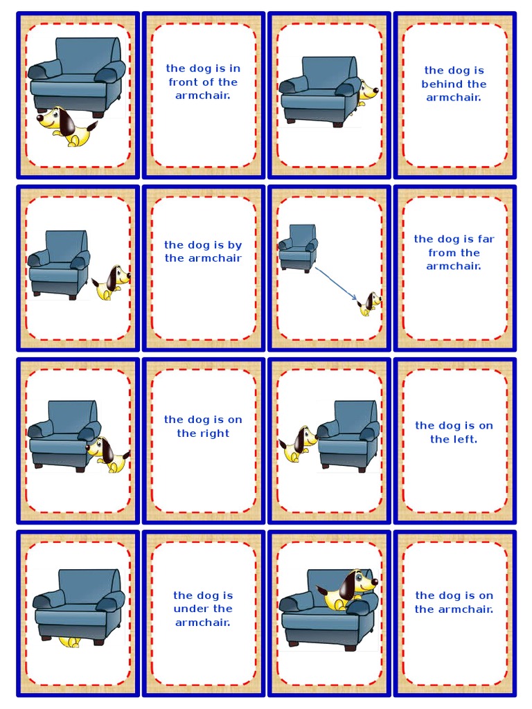 Prepositions Memory Game | PDF