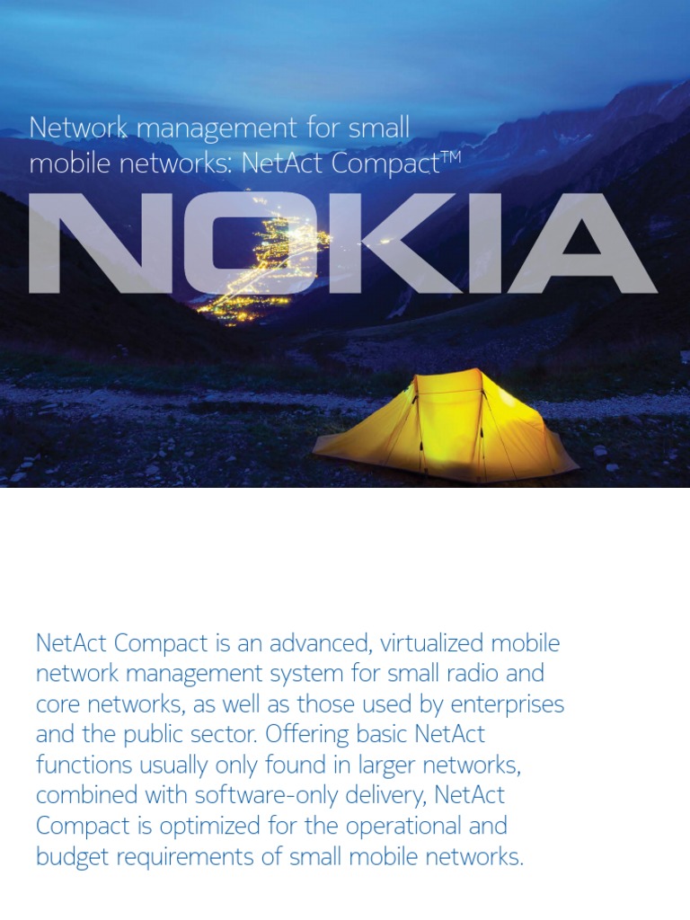 NETACT | PDF | Nokia | Internet Of Things
