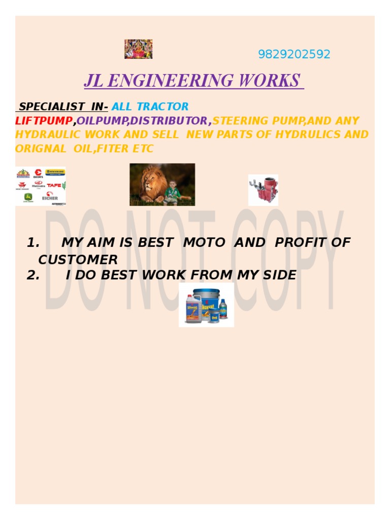 JL Engineering Works | PDF