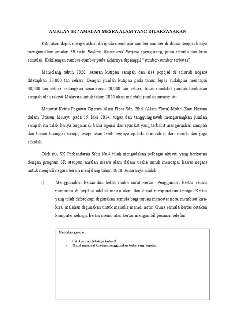 Amalan 3r-Amalan Mesra Alam | PDF