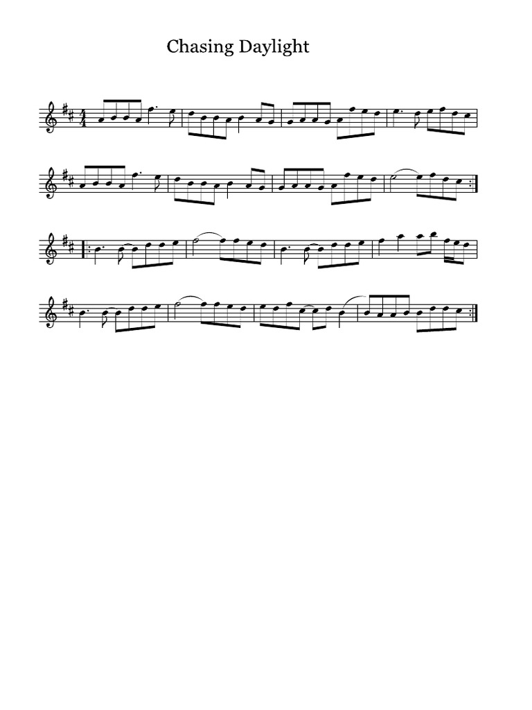 Chasing Daylight | PDF