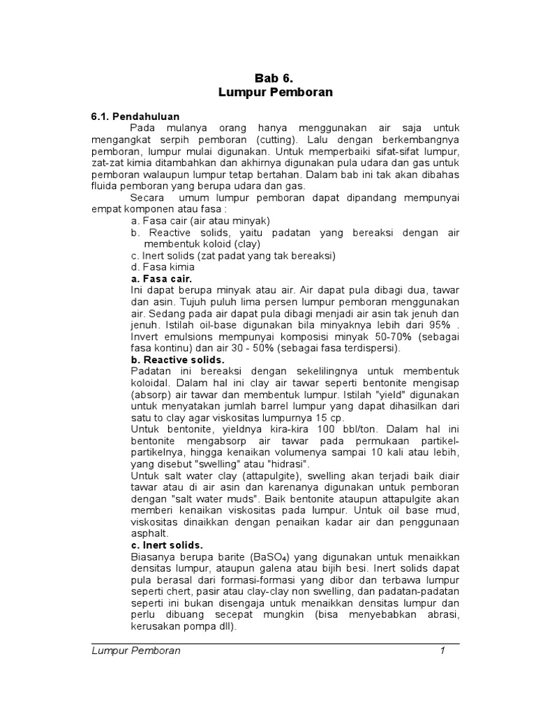 Bab-06 Lumpur Pemboran | PDF
