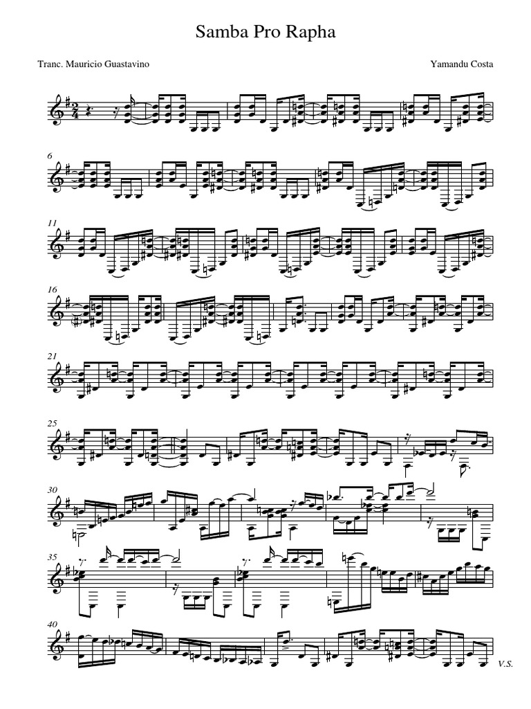 Samba Pro Rapha (Yamandu Violao 7) | PDF