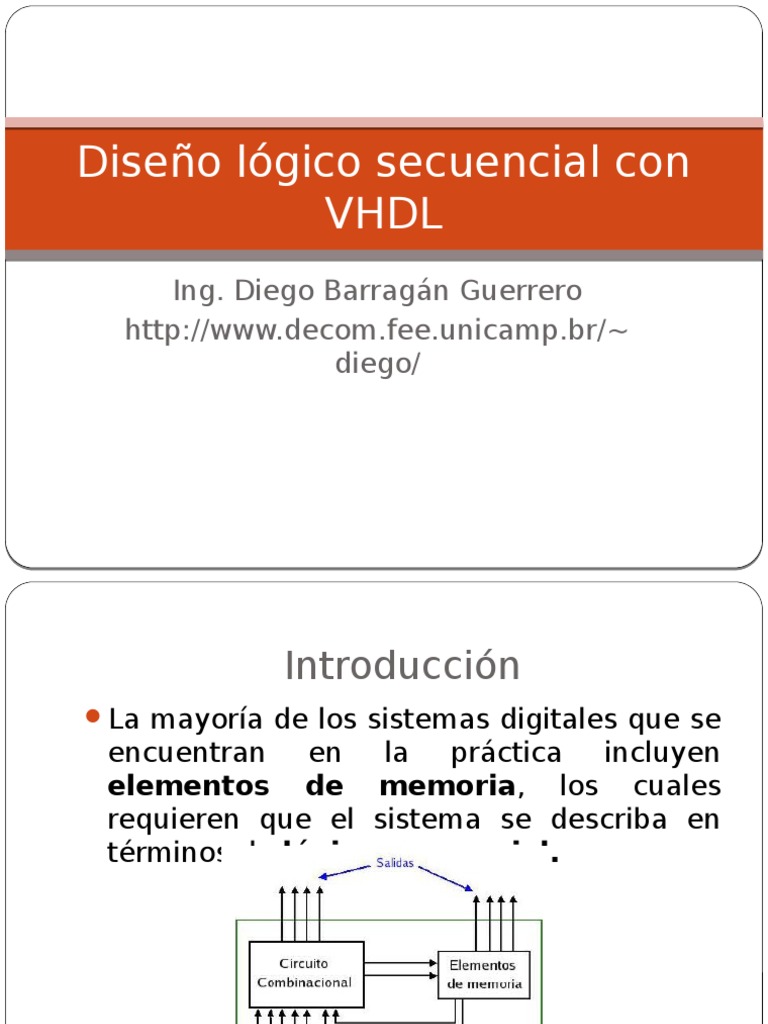 3 - Diseno Logico Secuencial Con VHDL | PDF | Vhdl | Ingeniería Informática