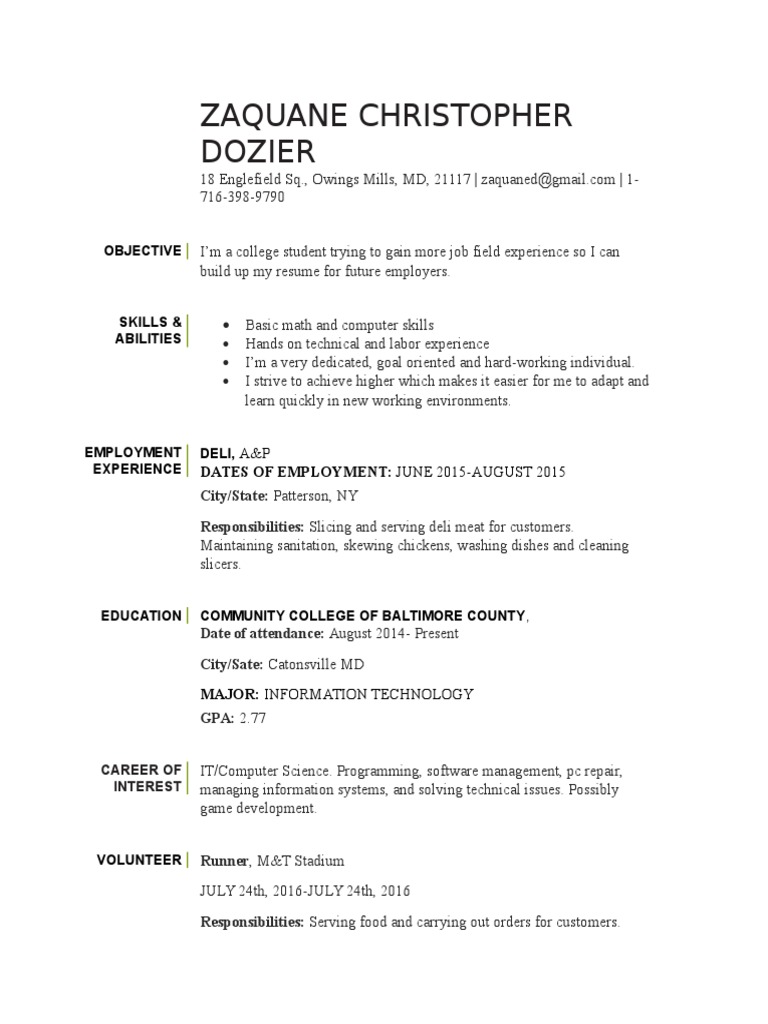Revised Resume | PDF
